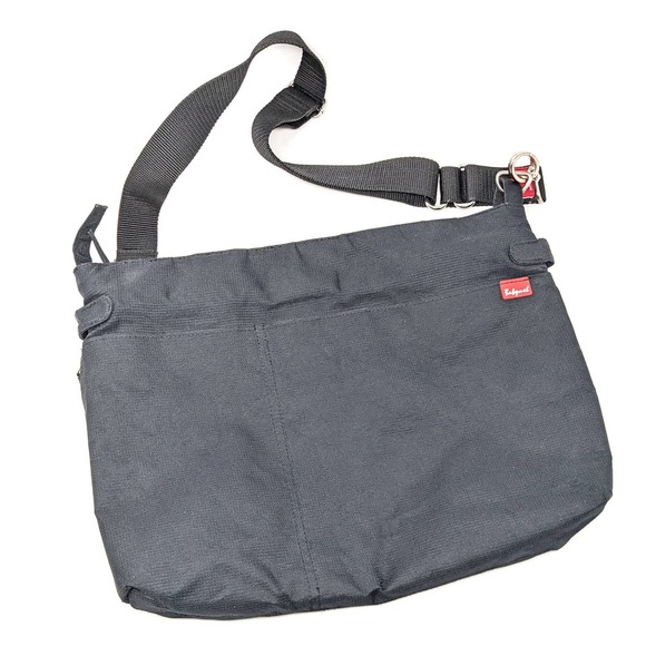 Babymel | Bags | Babymel Crossbody Bag Laptop Diaper Black Nylon ...